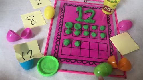 Ten Frame Playdoh Mats 0 to 20 and MORE by Stars in the Making | TPT