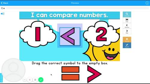Comparing Numbers 1-10 | Boom Cards™ Digital Task Cards | TPT