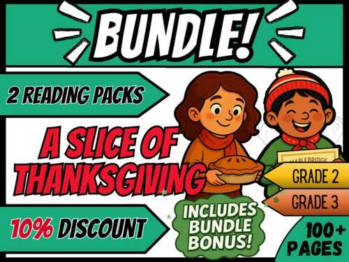 A Slice of Thanksgiving | Reading Comprehension | Grade 2/3 | TPT