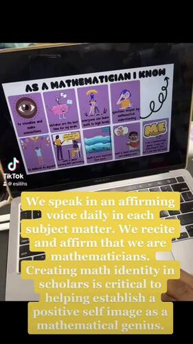 "I Am A Mathematician" Daily Affirmation Poster/Anchor Chart by ...