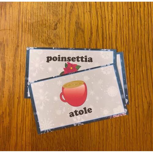 Christmas in Mexico Vocabulary in English and Spanish Printables