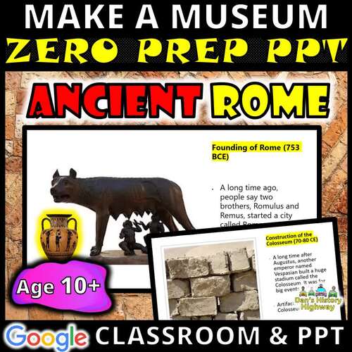 Ancient Rome in 8 Objects - Romans History Museum Lesson - Grades 5-8