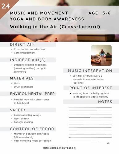 Preschool Music Lessons YOGA Body Awareness Music Manual inc Tracks No ...