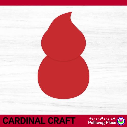 Red Cardinal Craft Activity for Winter by Polliwog Place | TPT