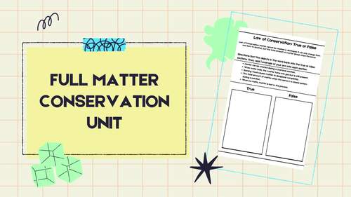 Law of Conservation of Matter Unit – Everything to Know, Curriculum Aligned