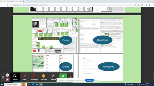 Greenbook Simulation Game Only and Movie Sheet by US History In Depth