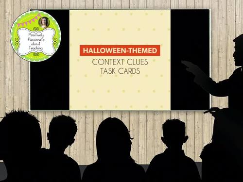 Context Clues Task Cards - Halloween (Common Core and TEK Aligned)
