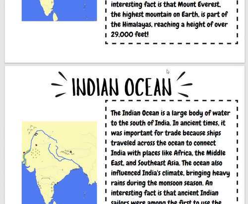 Ancient India Geography Gallery Walk by A Dads Classroom | TPT