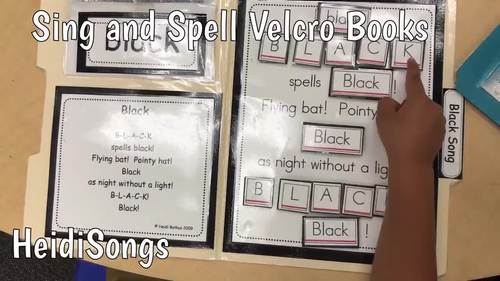 File Folder Activity with Velcro | Sight Words Vol. 6- Heidi Songs