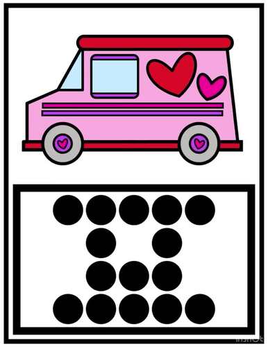 Valentine’s Day Number Talks Subitizing Cards | Kindergarten & 1st Grade