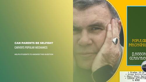 RAYMOND CARVER'S POPULAR MECHANICS [LESSON ACTIVITIES] | TPT