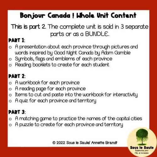 FRENCH CANADA PROVINCES Capital Cities, Villes Puzzles BONJOUR CANADA