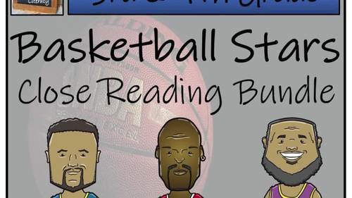 Basketball Players Close Reading Activity Bundle 3rd Grade & 4th Grade