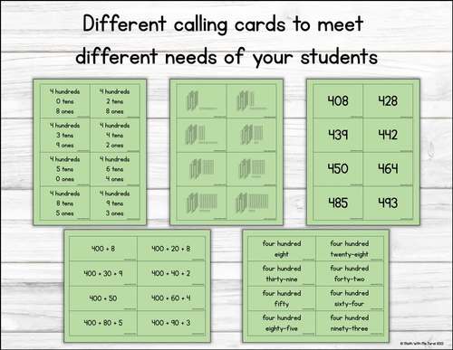 Place Value Bingo Game for 3-Digit Numbers by Math With Ms Turai