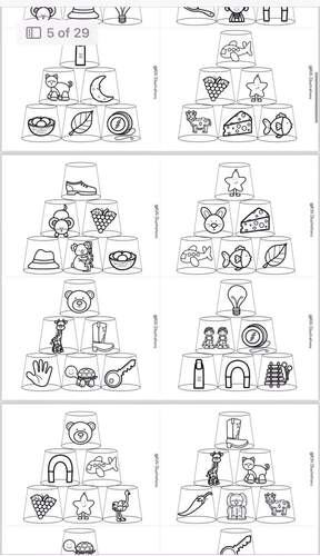 Spanish Alphabet Cup Stacking – Hands-On Letter & Sound Matching Activity