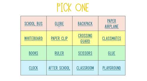 Back to School Gross Motor Game | Digital Therapy Fun by A Pedi PT