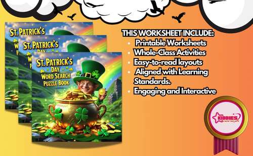 St Patrick’s Day Vocabulary Word Search Puzzle Activity 3rd,4th,5th,6th ...
