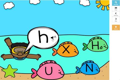 BOOM Cards Spanish Alphabet Match-Reconocimiento de letras -Distance ...