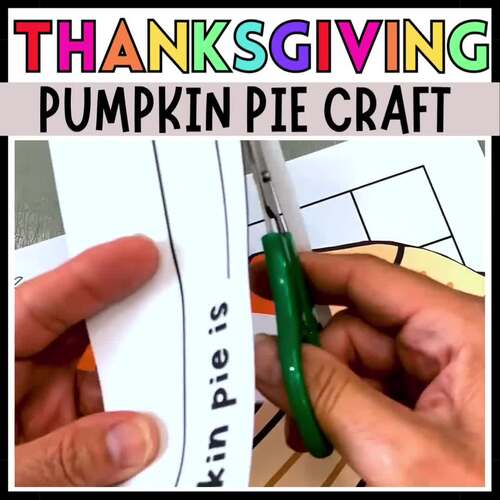 November Crafts | Thanksgiving Writing Craft | Pumpkin Pie Craft