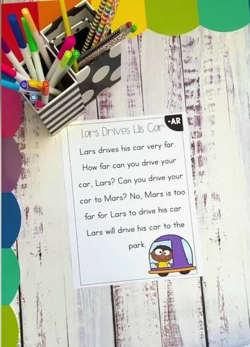Phonics Based Reading Passages and Lesson Plans R Controlled Vowels ...