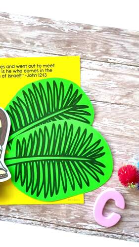 John12:13 Bible Craft | Palm Sunday Craft | Jesus on a Donkey Bible Craft