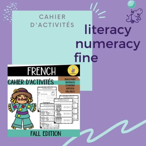 Cahier/ d’activités I French Fall/automne Worksheets | TPT