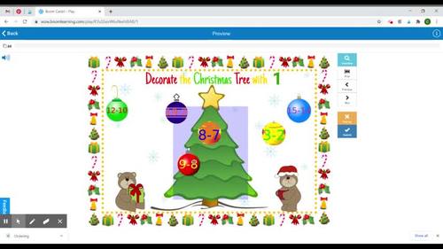 Subtraction Fluency Within 20 Christmas Math Boom Cards Digital Math Games