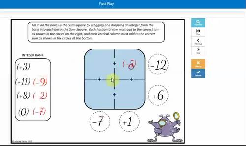 Adding Integers Puzzles BOOM Cards - Rational Numbers by Mathy Techy