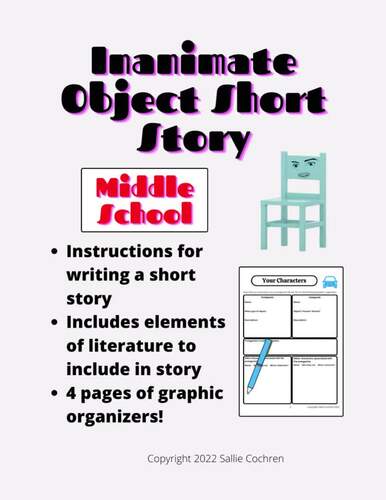 Inanimate Object Short Story (Creative Writing/Middle School) | TPT