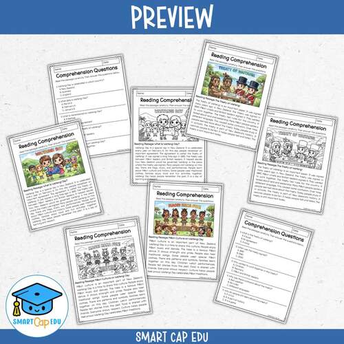 New Zealand History Reading Passages | Waitangi Day Activities | Grade 1-2
