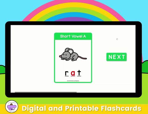 Google Classroom Short A CVC Reading Spelling Digital Cards | TPT