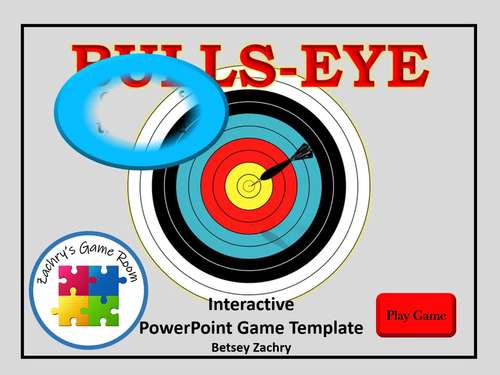 Editable PowerPoint Review Game Template: Bulls-Eye by Betsey Zachry