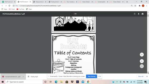 PLOT Unit with Doodle Notes by Teacher Alias | TPT