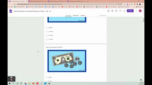 4 Quizzes: Money (US Currency) Google Forms™ by Mme Bock | TPT