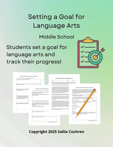Setting a Goal for Language Arts with Graphic Organizers & Tracking ...