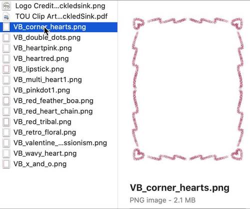 Valentine clipart Borders. Clip art frames and borders with hearts for ...