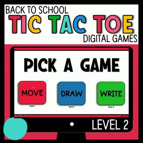 Back to School Tic Tac Toe - Occupational Therapy Games by the OT files