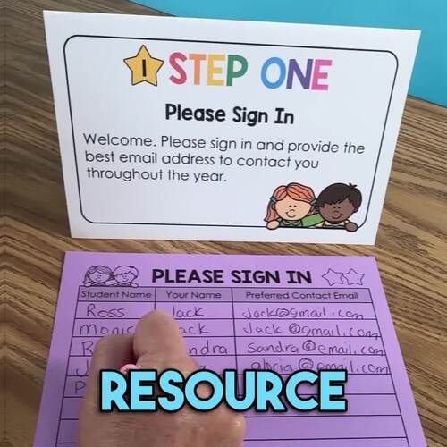 Meet the Teacher Night Editable Printables: Letter, Forms, Stations ...