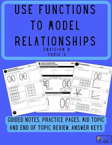 Envision 8~Guided Notes~Topics 1-4 by LD Toolbox | TPT