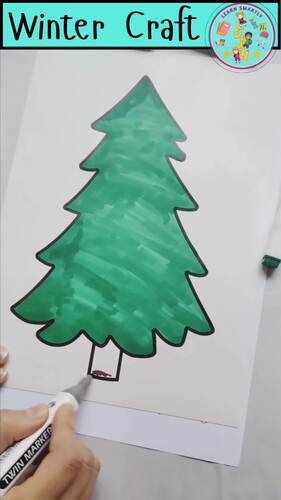 Winter Tree Craftivity | JANUARY BULLETIN BOARD idea | Snowflake ...