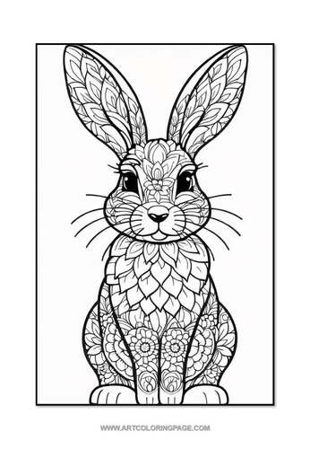 Transform Your Creativity with Rabbit Mandala Vol 1 by Art coloring book
