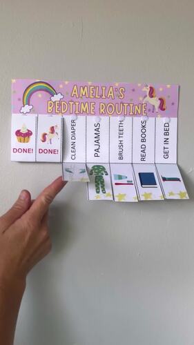 Visual Schedule Flip Chart PDF Preschool Routine Chart Autism ADHD SPED ...