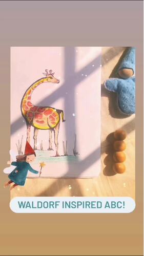 FLASHCARDS for kids Animal alphabet Waldorf inspired w/ hand-drawn ...