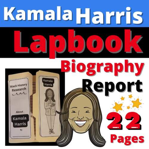 Kamala Harris Lapbook Biography Presidents Day Activity Vice President