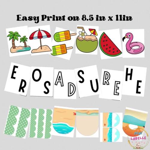 Summer Bulletin Board Kit | Hello Summer | Tropical Classroom Decor