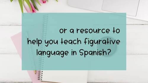 NO PREP Flipbook - Figurative language in Spanish - Lenguaje figurado