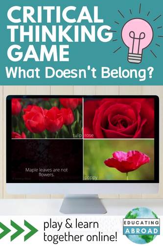 What Doesn't Belong Zoom Game Learning Colors #6 DISTANCE LEARNING on ...