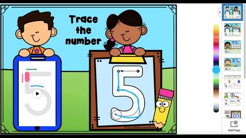 Seesaw Pre-loaded Activity All About Numbers by Della Larsen's Class