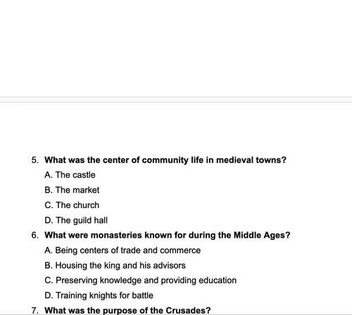 Topic 9: Life in Medieval Christendom (myWorld Interactive) | TPT