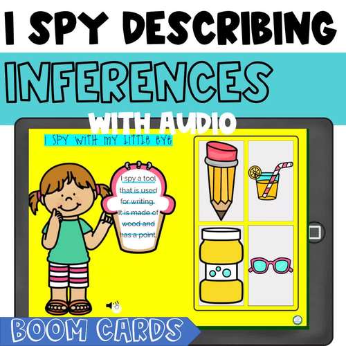 Listening to Descriptions and Making Inferences Boom Cards for Speech